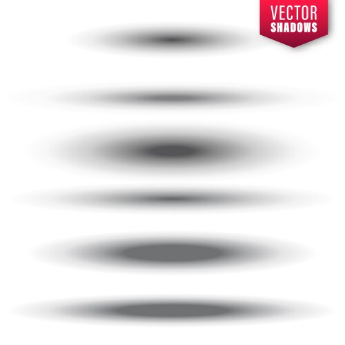 Box shadows square overlay effect realistic shades