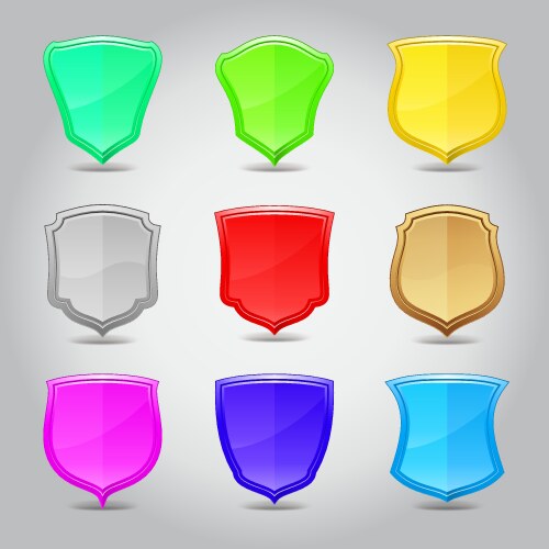 Shield tag Royalty Free Vector Image - VectorStock