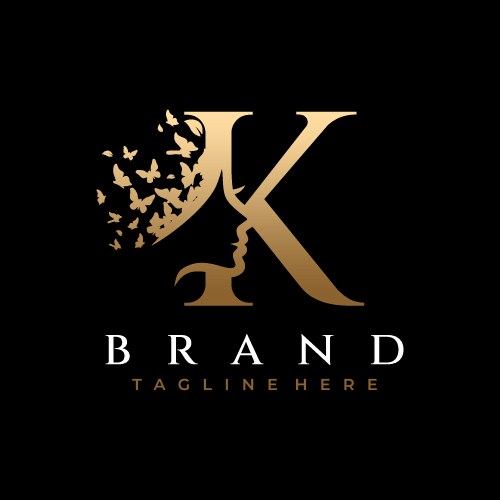 K Butterfly Logo Vector Images (29)