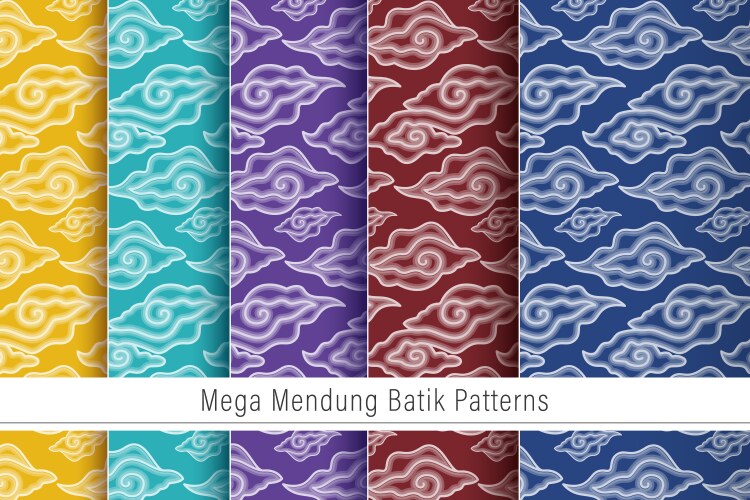 Traditional batik pattern Royalty Free Vector Image