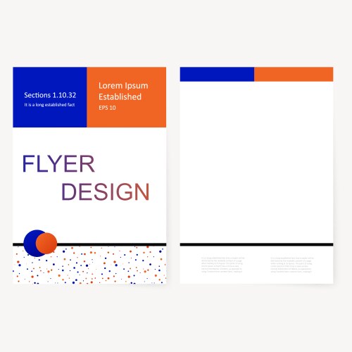 Modern design numbered banners template Royalty Free Vector