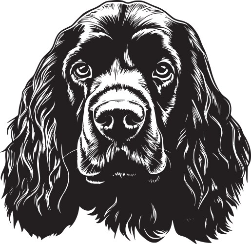 Cocker spaniel - high quality logo ideal Vector Image