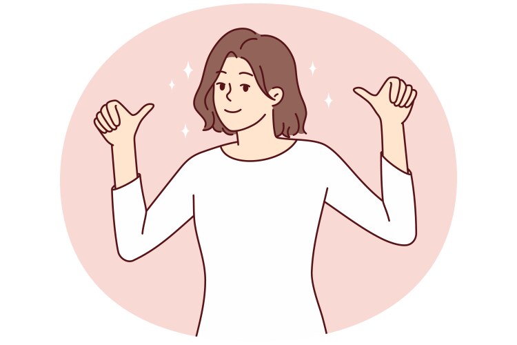 Cartoon Pointing at Self Vector Images (over 420)