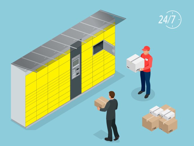 Tracking delivery by parcel service Royalty Free Vector