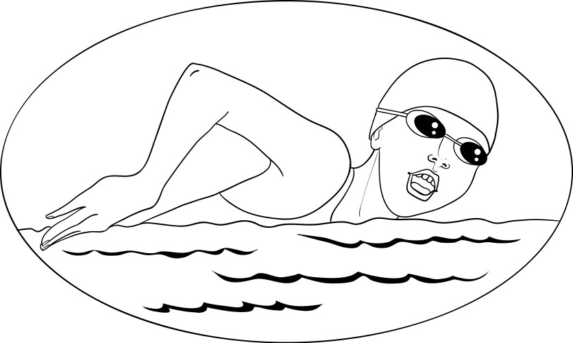Swimmer Outline Vector Images (over 3,600)