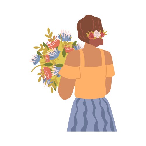 Girl Back View Vector Images (over 7,400)