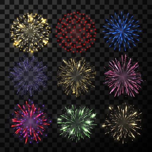 Colorful explosion animation concept Royalty Free Vector
