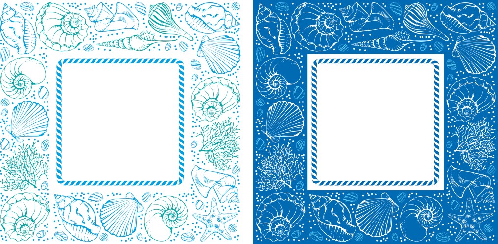 Shell set Royalty Free Vector Image - VectorStock