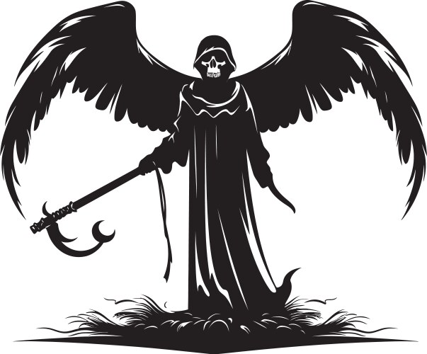 Ravens vigil crow iconic design grim guardian Vector Image