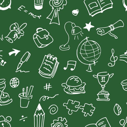 Seamless school background Royalty Free Vector Image