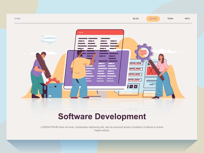 Software Development Banner Vector Images (over 12,000)