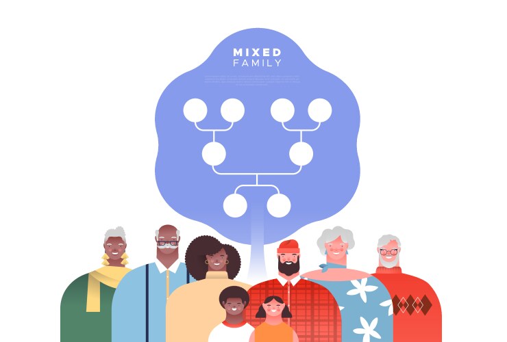 Family Tree & Genealogy Group Royalty Free Vector Image