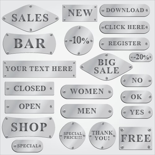Metal Sign Vector Images (over 580,000)