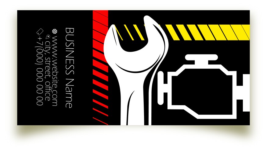 Auto Parts Business Card Vector Images (over 160)