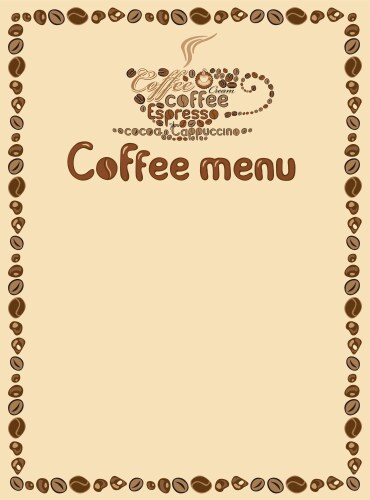 Menu headlines set Royalty Free Vector Image - VectorStock