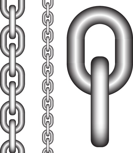 Bicycle chain seamless silhouettes Royalty Free Vector Image