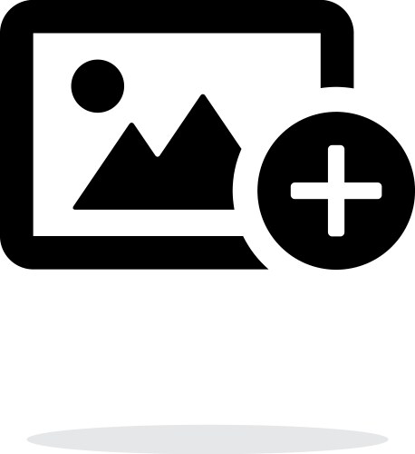 Plus icons positive symbol add one more sign Vector Image