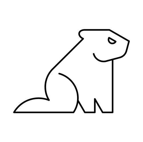 Beaver logo Royalty Free Vector Image - VectorStock