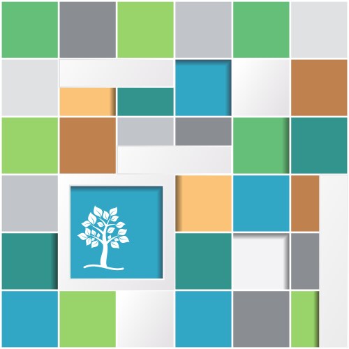 Background green nature line Royalty Free Vector Image