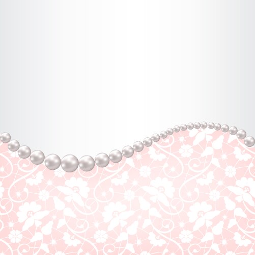 Pearl border Royalty Free Vector Image - VectorStock
