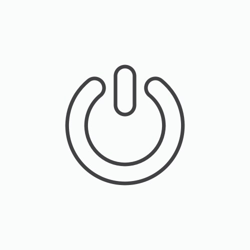 Power button icon set Royalty Free Vector Image