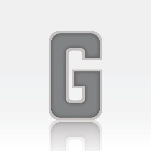 English alphabet g 2 Royalty Free Vector Image