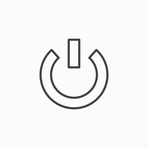 Power button icon set Royalty Free Vector Image