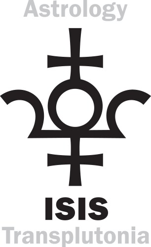 Egyptian papyrus with gods and goddess isis Vector Image