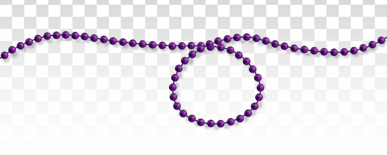Realistic 3d detailed beads chain ball Royalty Free Vector