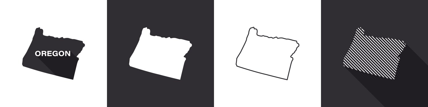 Oregon State Shape Vector Images (over 650)