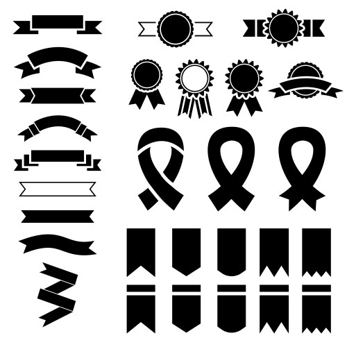 Ribbon labels ande frame for national emblem Vector Image