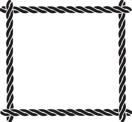 Realistic ropes yellow or brown curved nautical Vector Image