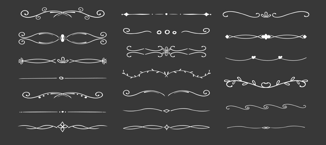 Fancy Underline Vector Images (over 100)