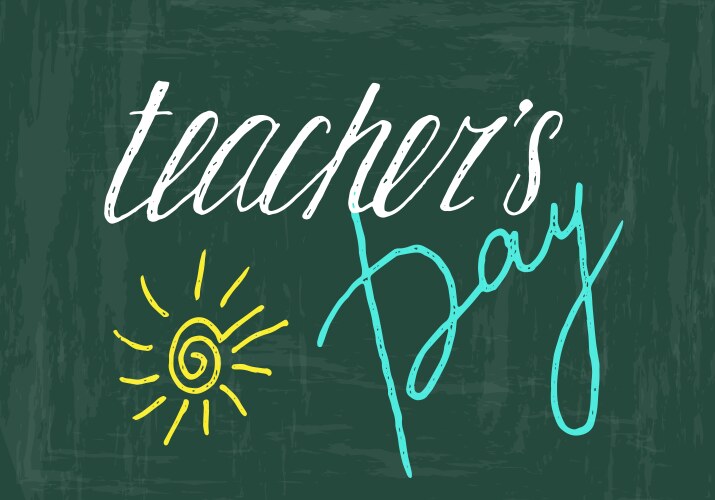Happy teachers day concept Royalty Free Vector Image