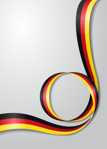 German flag wavy abstract background Royalty Free Vector