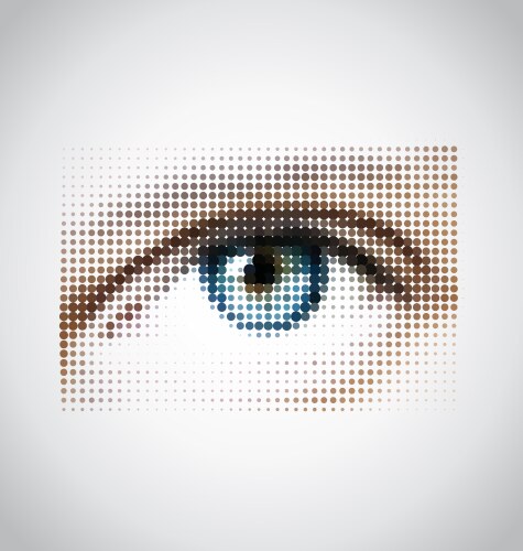 Halftone Eye Pattern Royalty Free Vector Image