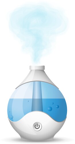 Humidifier air with steam icon purifier Royalty Free Vector