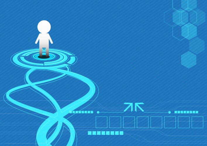 Creative innovation background Royalty Free Vector Image