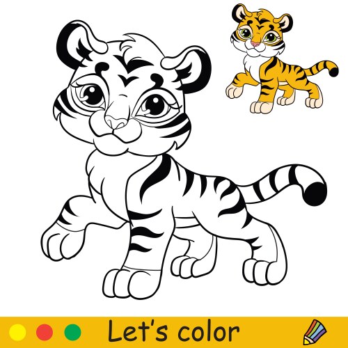 Animal coloring page Royalty Free Vector Image