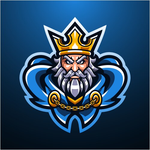 King cobra head mascot logo design Royalty Free Vector Image