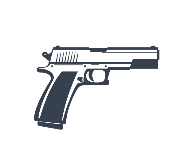 Luger p08 parabellum retro pistol Royalty Free Vector Image