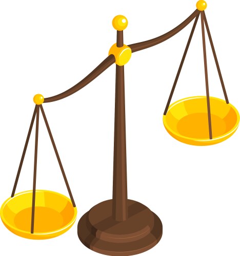 Golden justice scales law equality balance measure