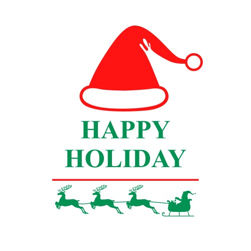 Christmas banner with santa claus flying over Vector Image