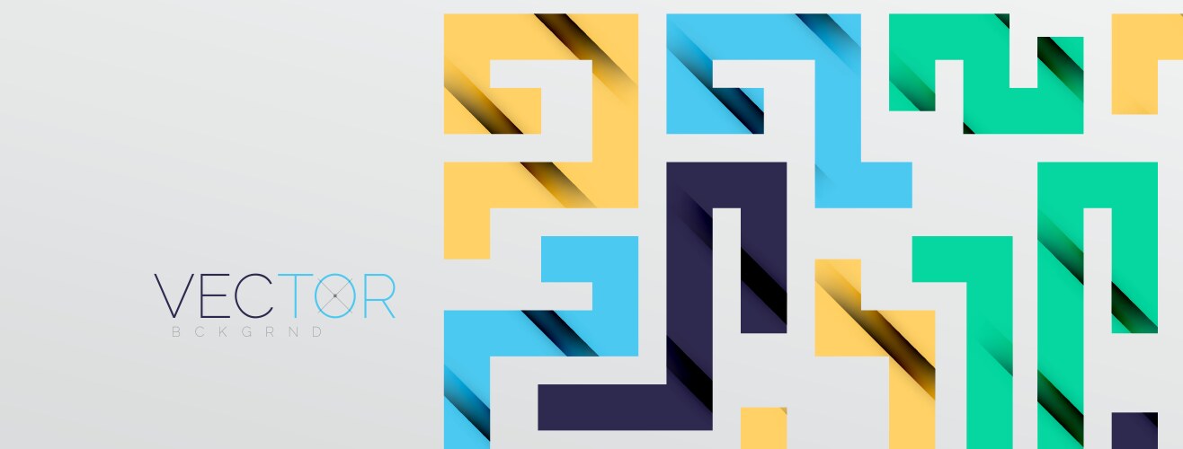 Color bend lines with shadow texture effect Vector Image