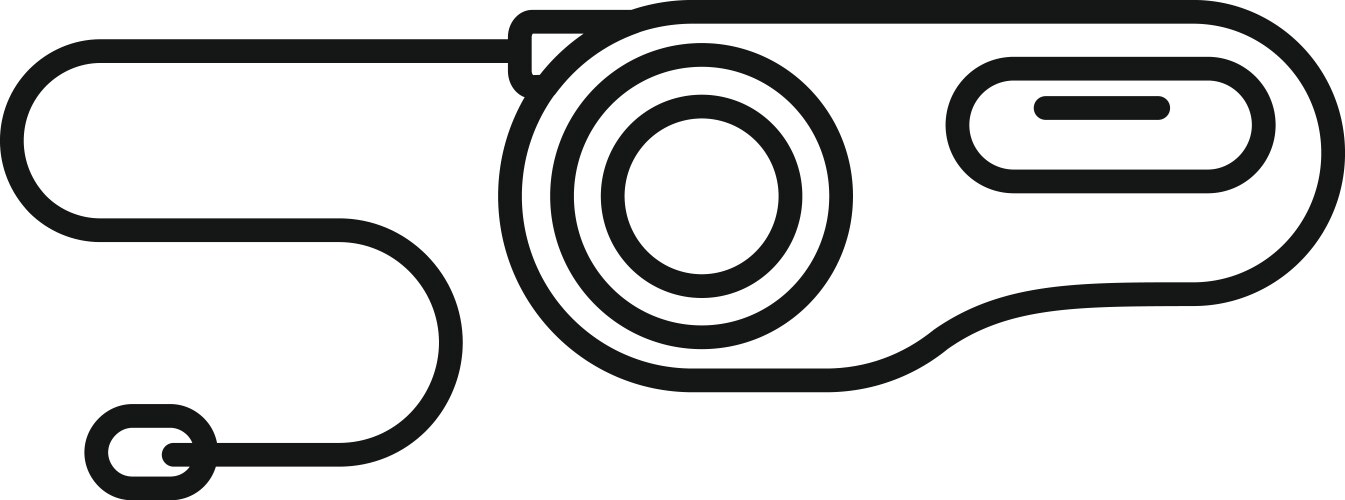 Dog leash icon outline collar pet Royalty Free Vector Image