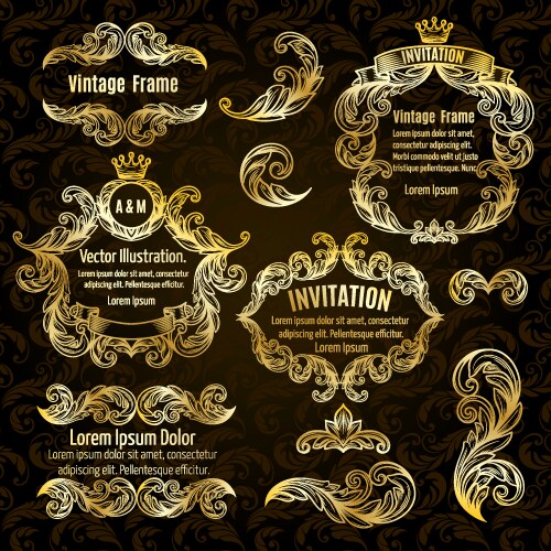 Vintage frame Royalty Free Vector Image - VectorStock