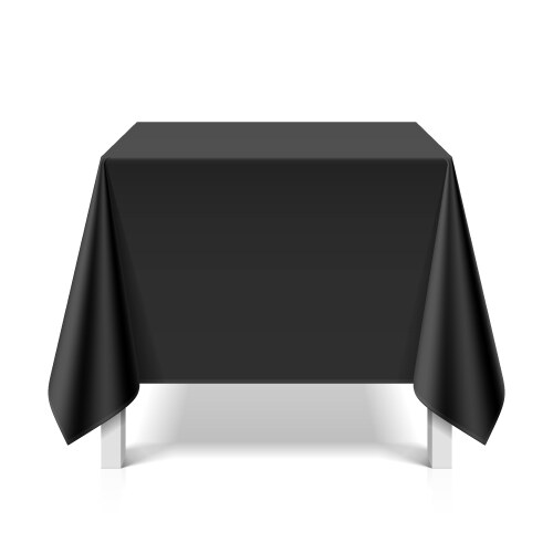 Round tablecloth Royalty Free Vector Image - VectorStock