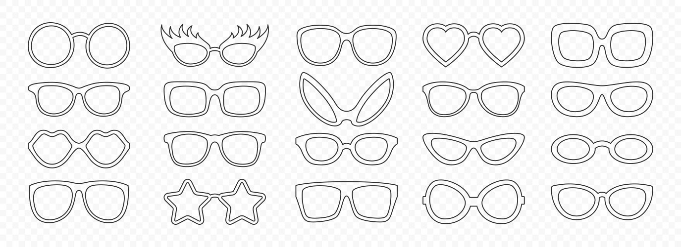 Eyeglasses Outline Vector Images (over 9,400)