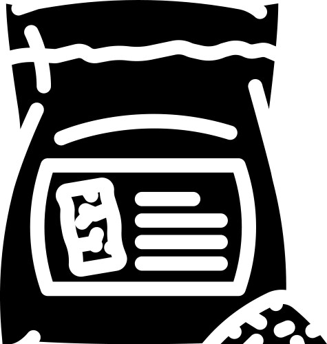 Drying wood pellets glyph icon Royalty Free Vector Image