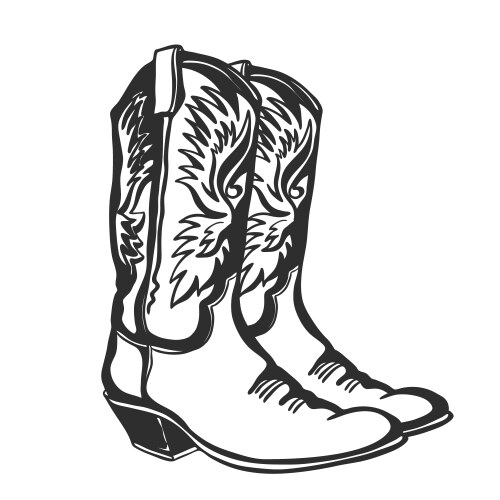 Cowboy Boots Vector Images (over 8,400)